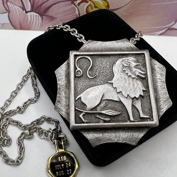 Luca Razza | Jewelry | Luca Razza Leo Zodiac Pewter Plaque 97s Necklace ...